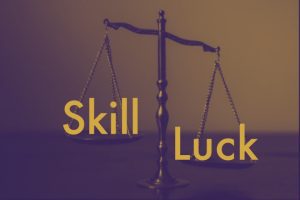 Is Poker Luck or Skill? How Much of Each Are Needed?