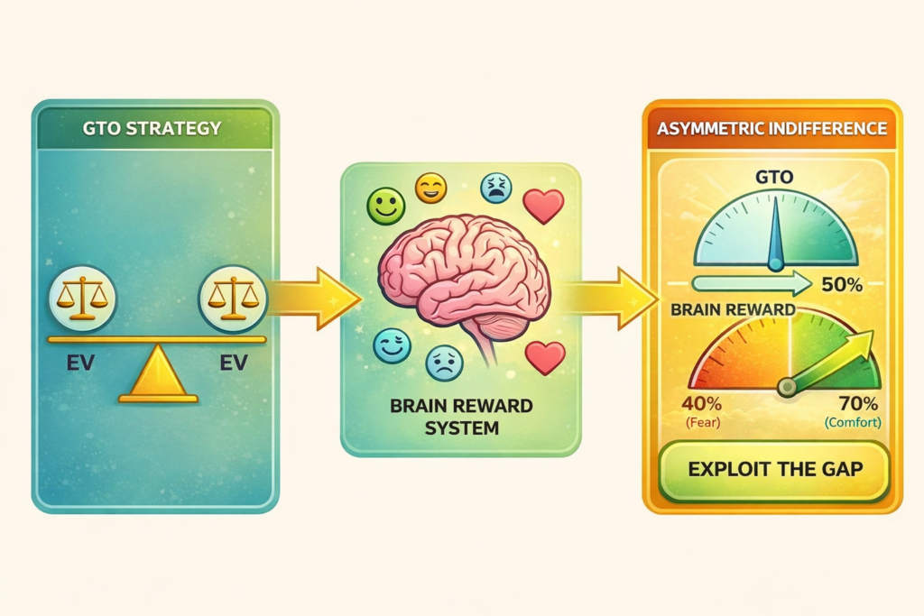 Asymmetric Indifference: When the human brain reward system meets Game ...